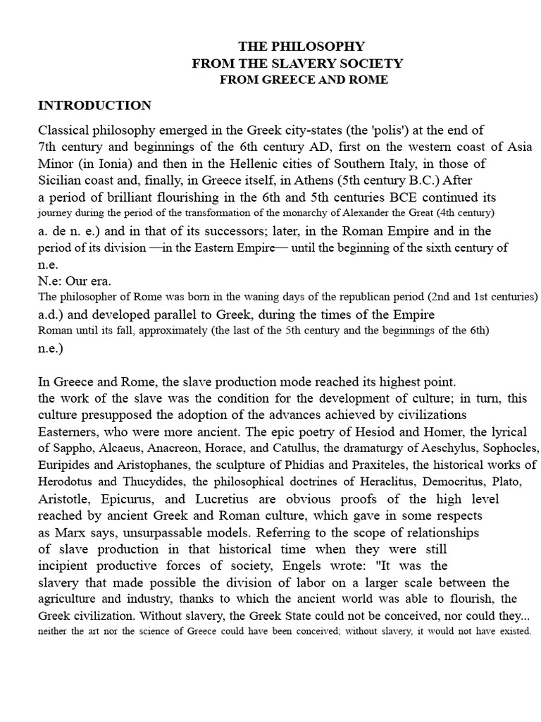 Greek and Roman Philosophy | PDF | Ancient Greece | Classical Antiquity