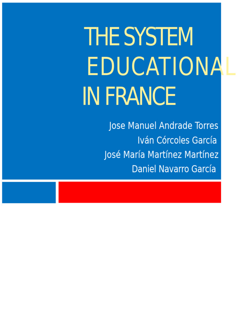 Overview of the French Education System | PDF | Teachers | Schools