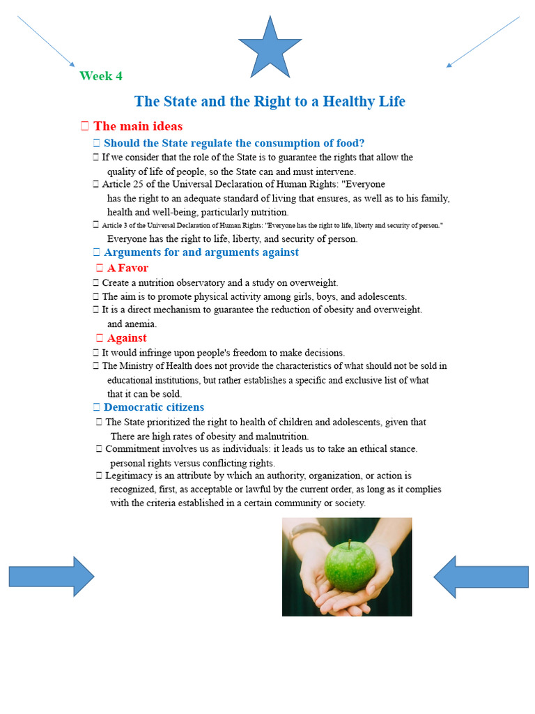 The State and The Right To A Healthy Life | PDF | Healthy Diet | Diet ...