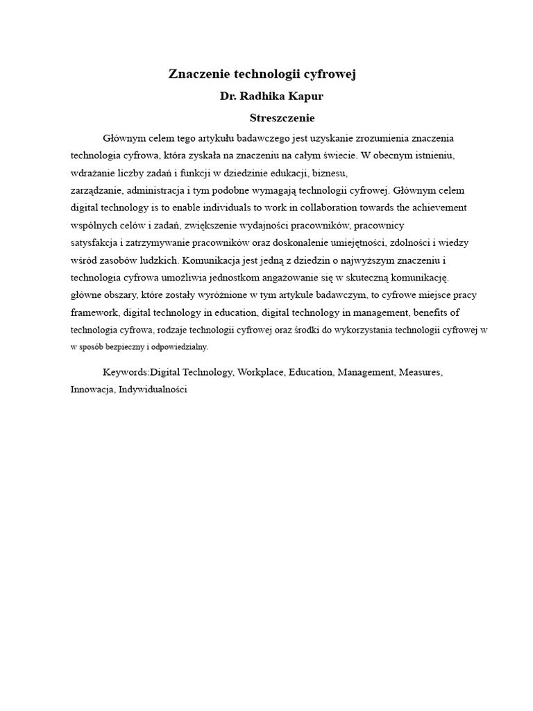 Technologia Cyfrowa | PDF