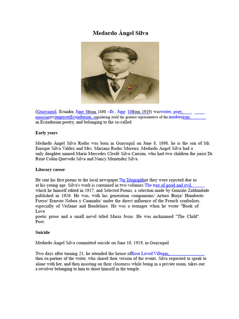 Biography Medardo | PDF
