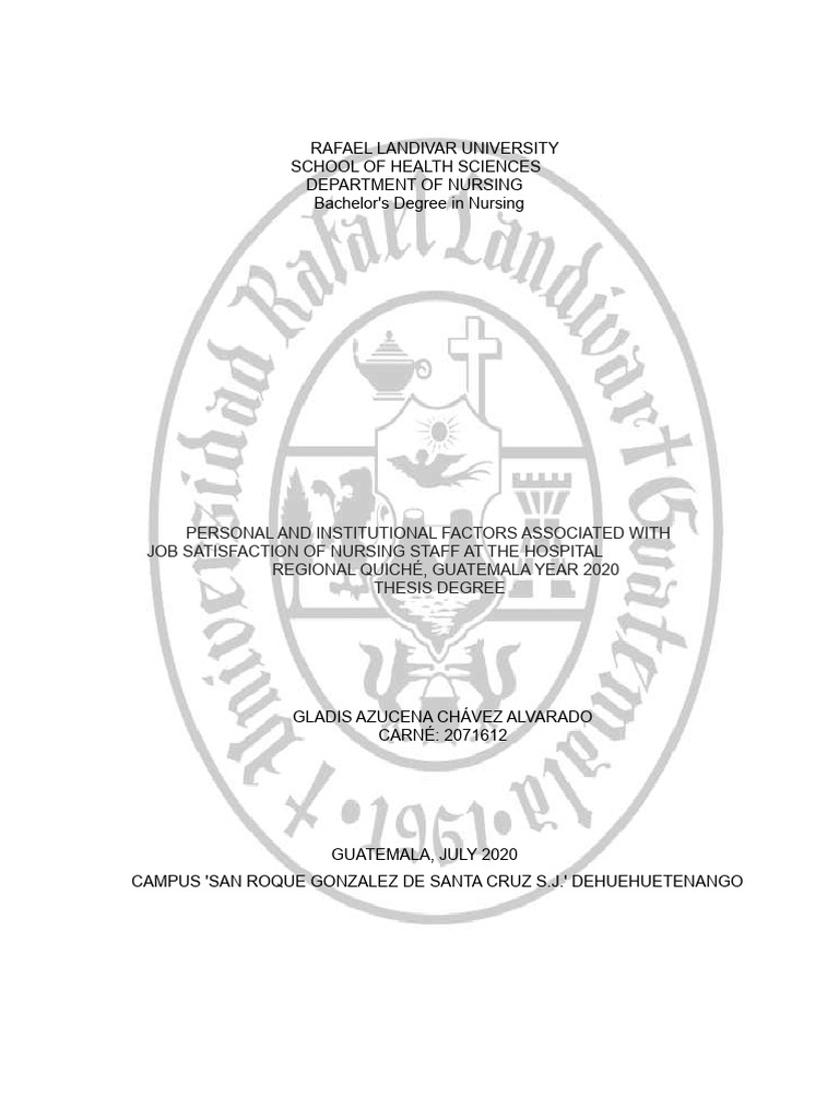 Example of A Completed Thesis | PDF | Cost Of Living | Job Satisfaction