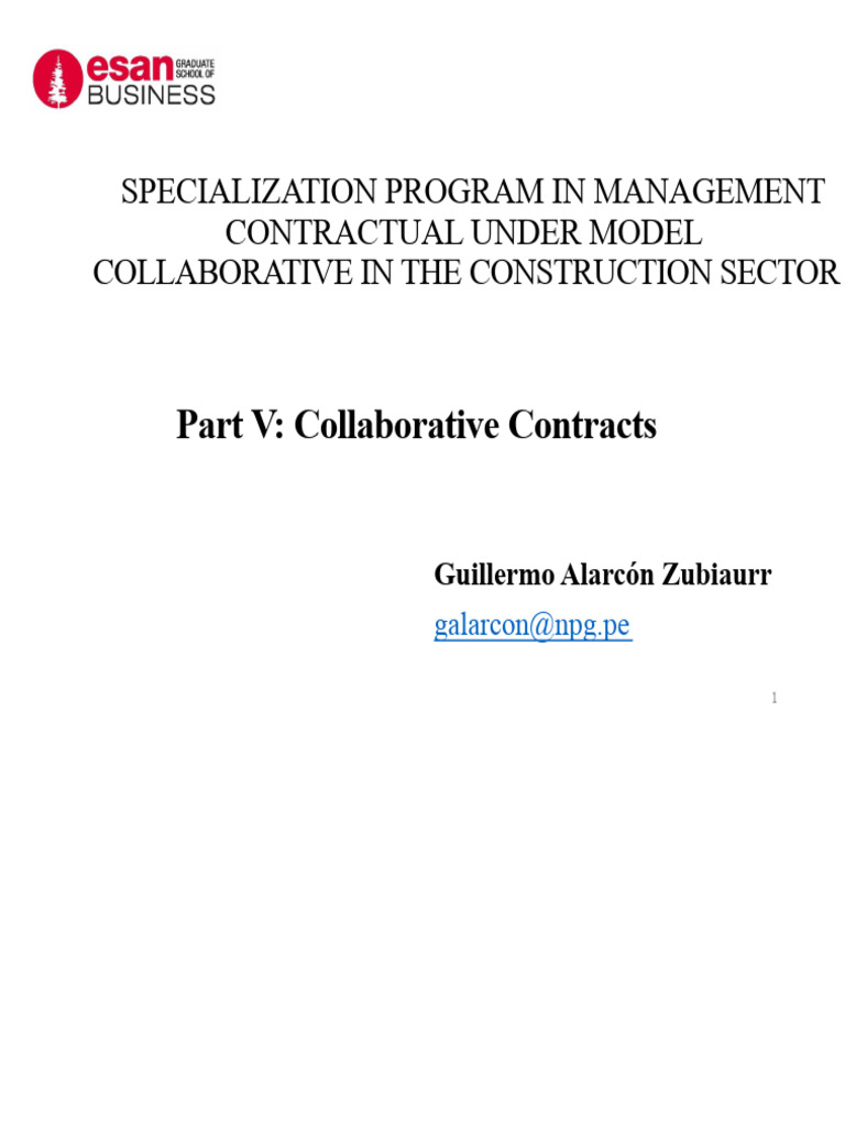 Collaborative Contracts | PDF | Risk | Procurement