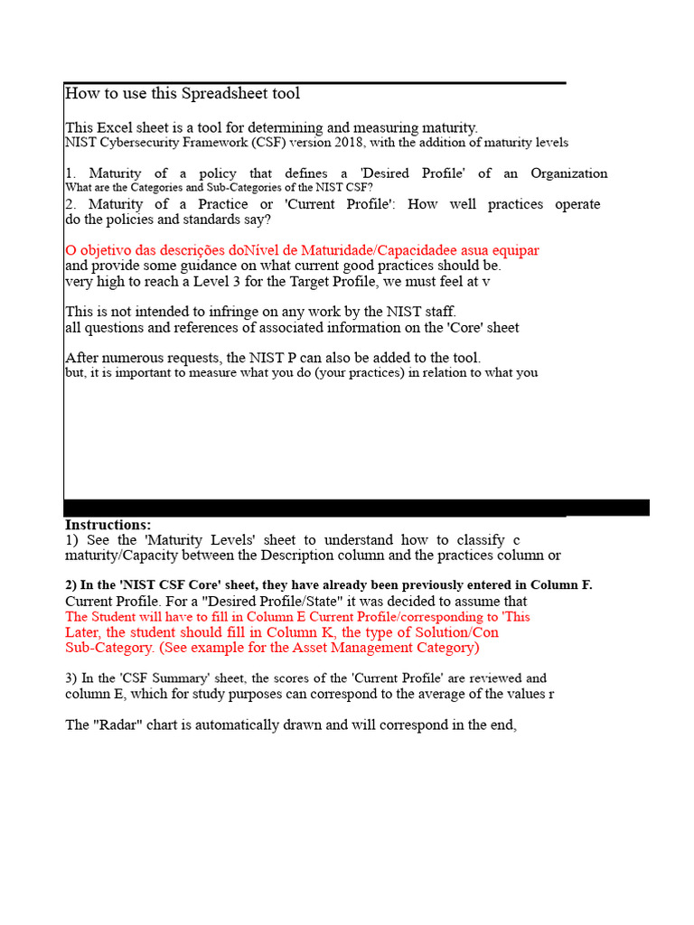 NIST-CSF-Maturity Levels and Profiles - Students 1mar23 | PDF ...