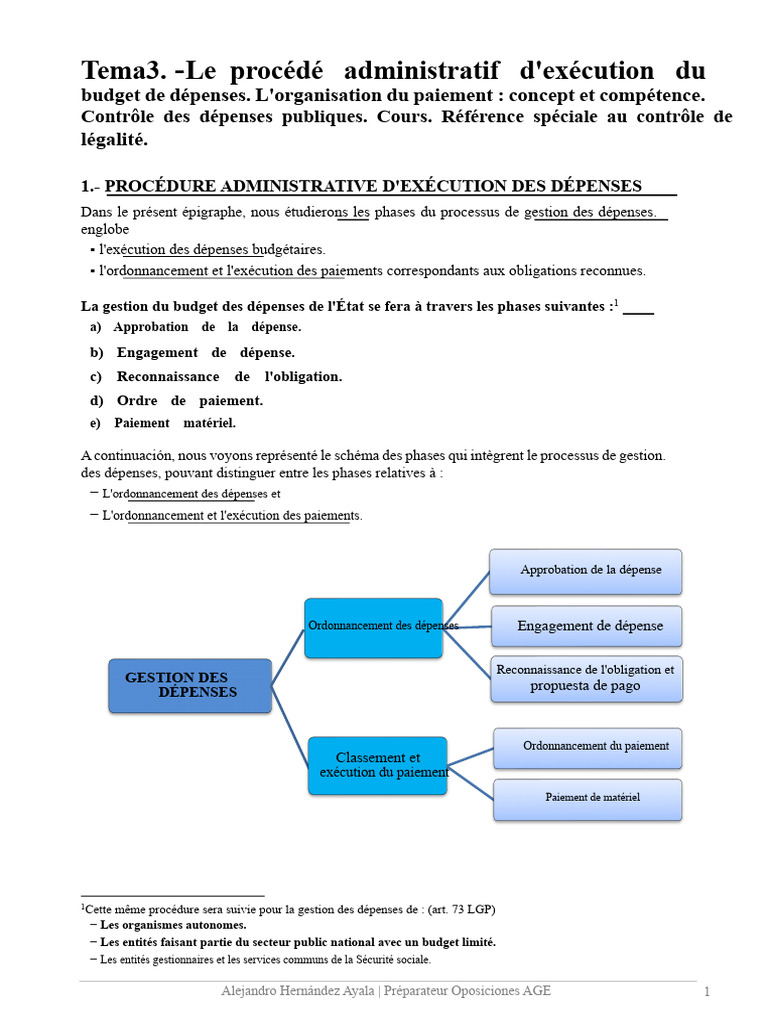 Gestion des Dépenses Publiques : Processus et Contrôle | PDF | Budget ...