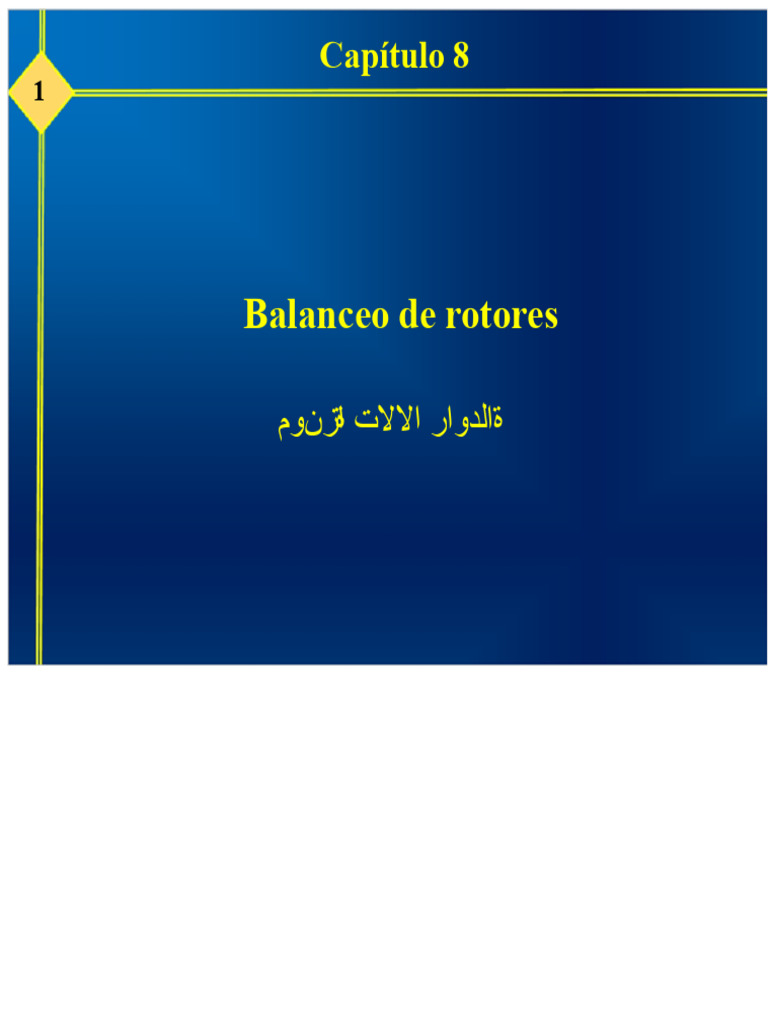 Capítulo 8 Balanceo Del Rotor | PDF