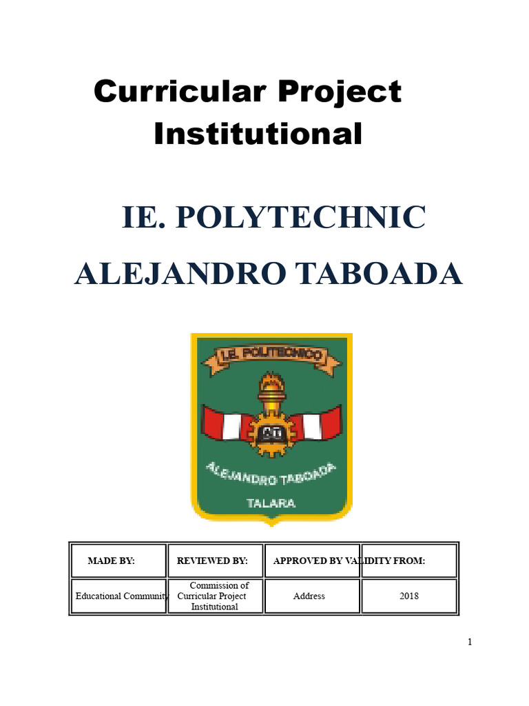 Pci. Alejandro Taboada 1 | PDF | Curriculum | Learning