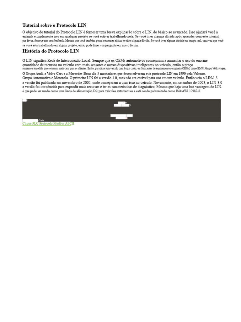 PROTOCOLO LIN | PDF | Rede de computadores | Comunicação