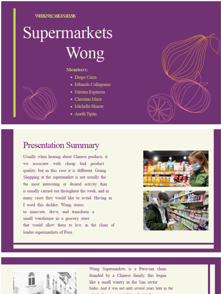 Week No. 1 - Wong Case | PDF | Supermarket | Marketing