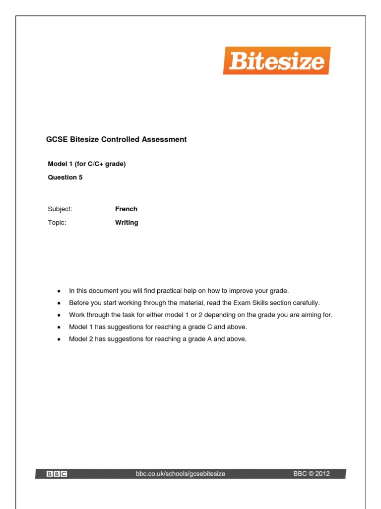 Improve Your French Writing for GCSE | PDF | Grammatical Tense ...