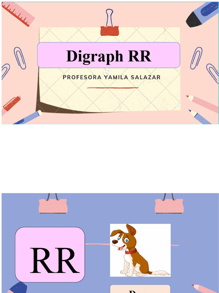 Understanding the Digraph RR in Spanish | PDF