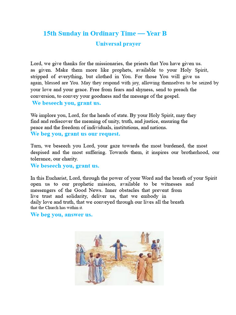 15th Sunday in Ordinary Time | PDF