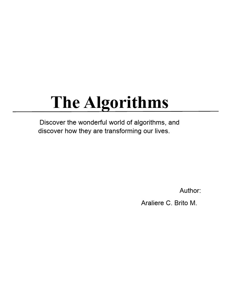 The Algorithms | PDF | Algorithms | Mathematics