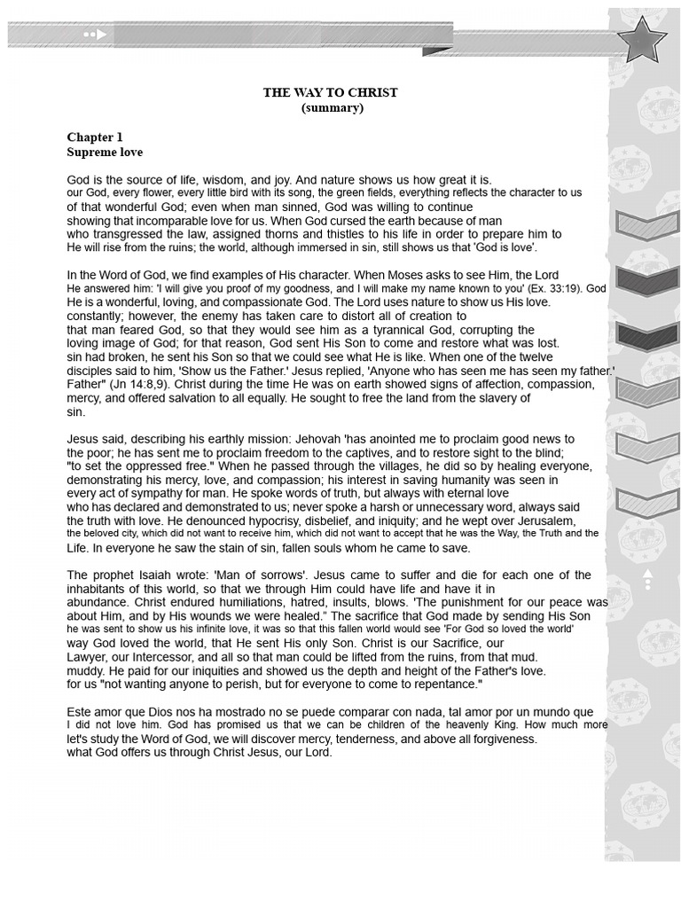 Summary The Way To Christ PDF | PDF | Jesus | Confession (Religion)