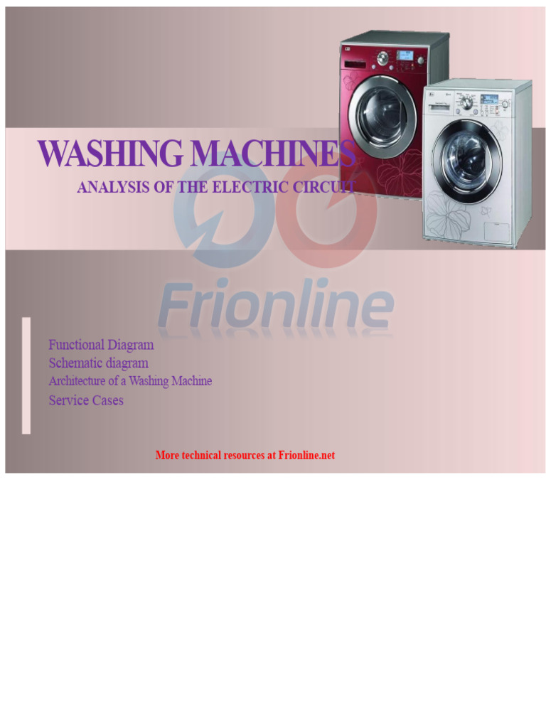 The Electric Circuit in Washing Machines | PDF | Washing Machine | Switch