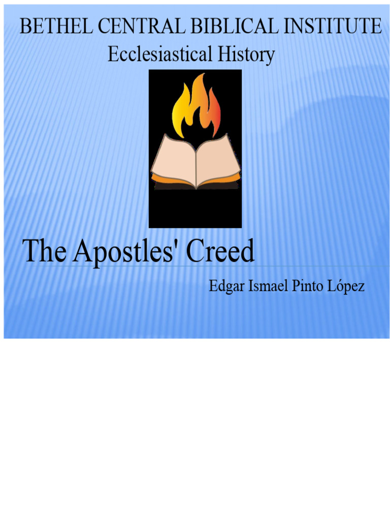 Presentation The Apostles' Creed | PDF | Creed | Jesus