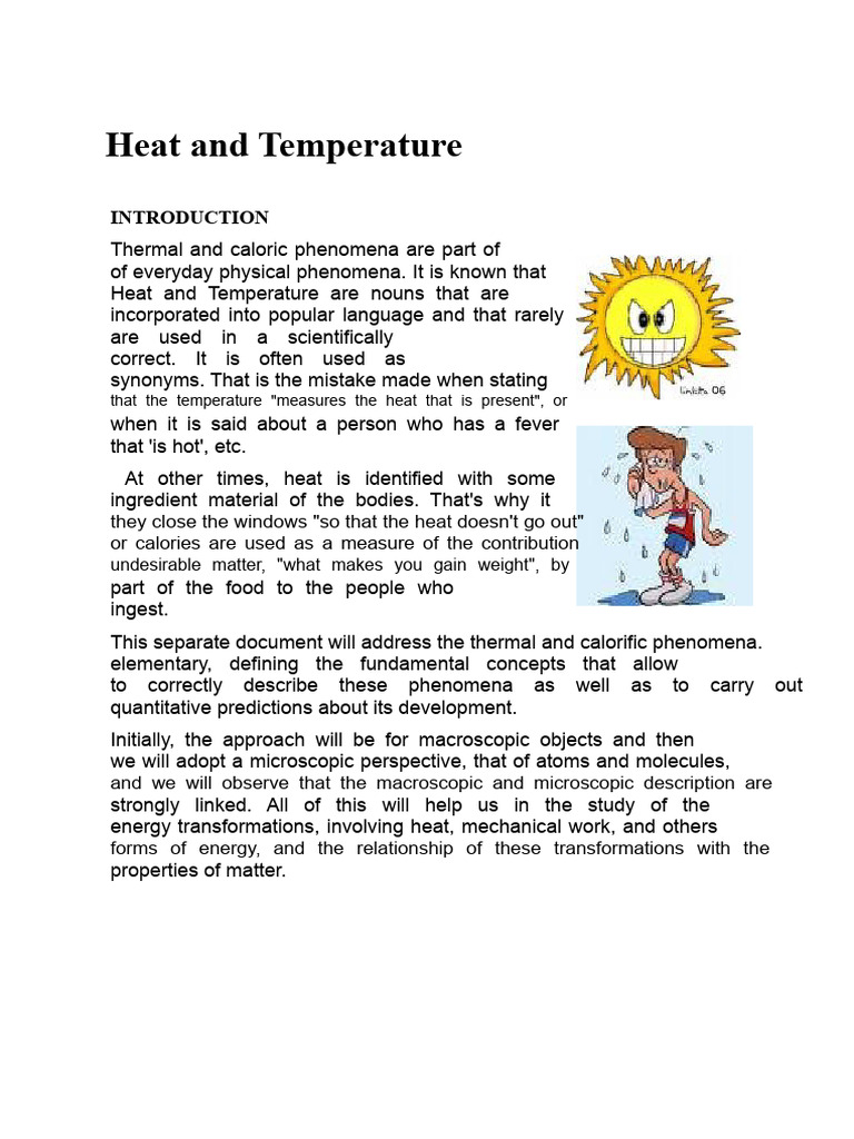 Heat and Temperature | PDF | Temperature | Celsius