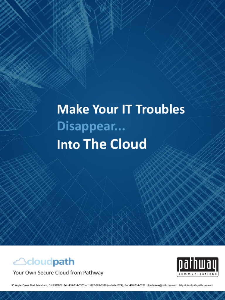 Pathway Cloud Brochure | PDF | Cloud Computing | Data Center