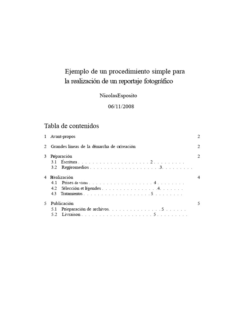 Reportaje Fotográfico | PDF | Imagen