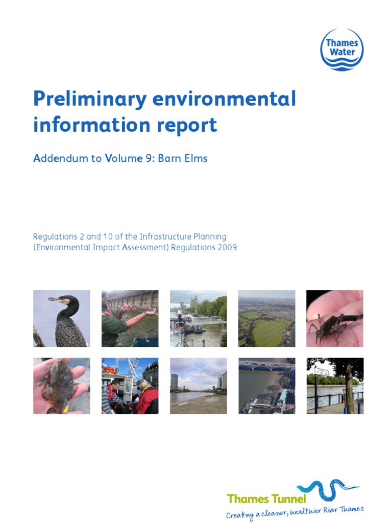 Preliminary Environmental Information Report: Addendum To Volume 9 ...
