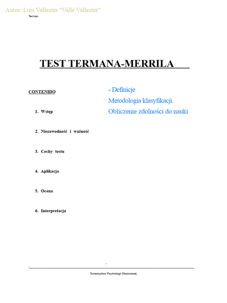 Test Terman | PDF