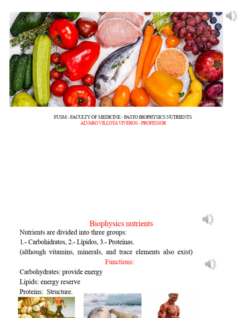 Biophysics of Nutrition | PDF | Nutrients | Food Energy