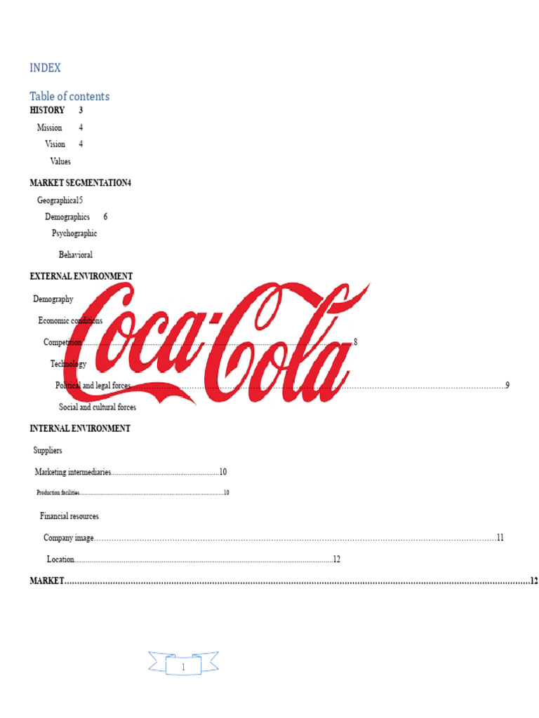 Written Work Coca Company | PDF | Coca Cola | Cola