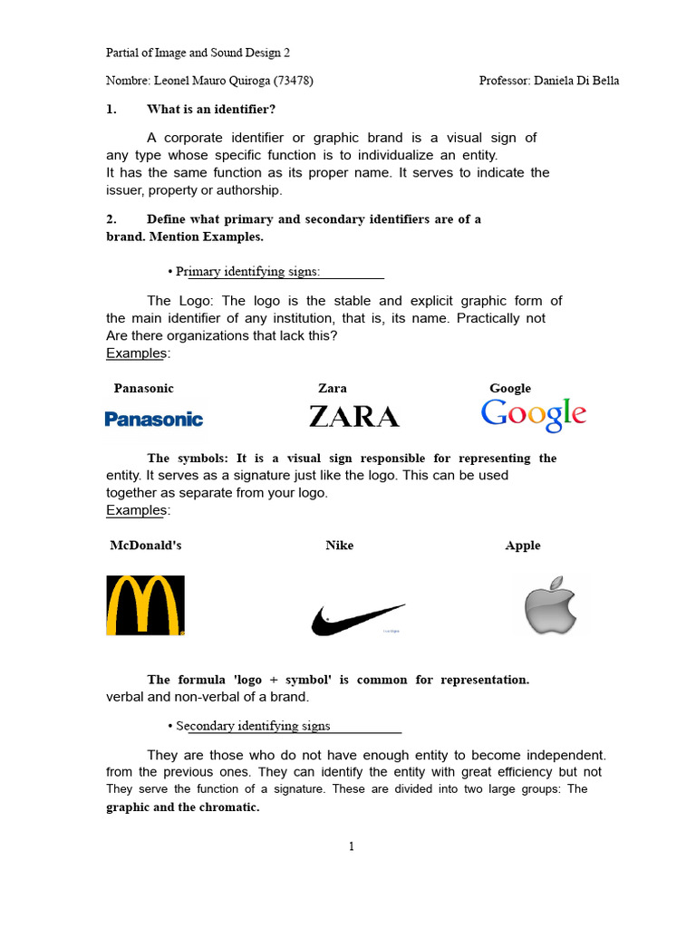 Understanding Brand Identifiers and Design | PDF | Science | Image