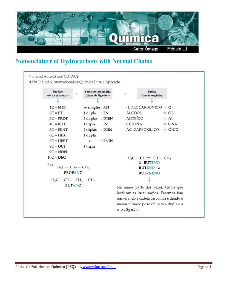 Hydrocarbon Nomenclature Guide | PDF | Hydrocarbons | Alkane