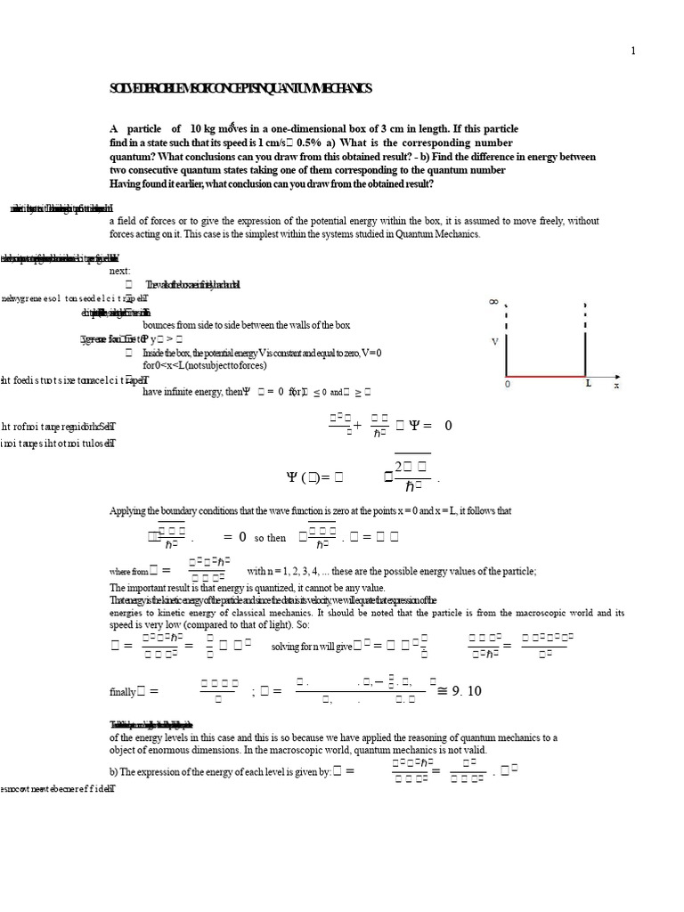 Quantum Mechanics: Energy Levels Analysis | PDF | Force | Quantum Mechanics