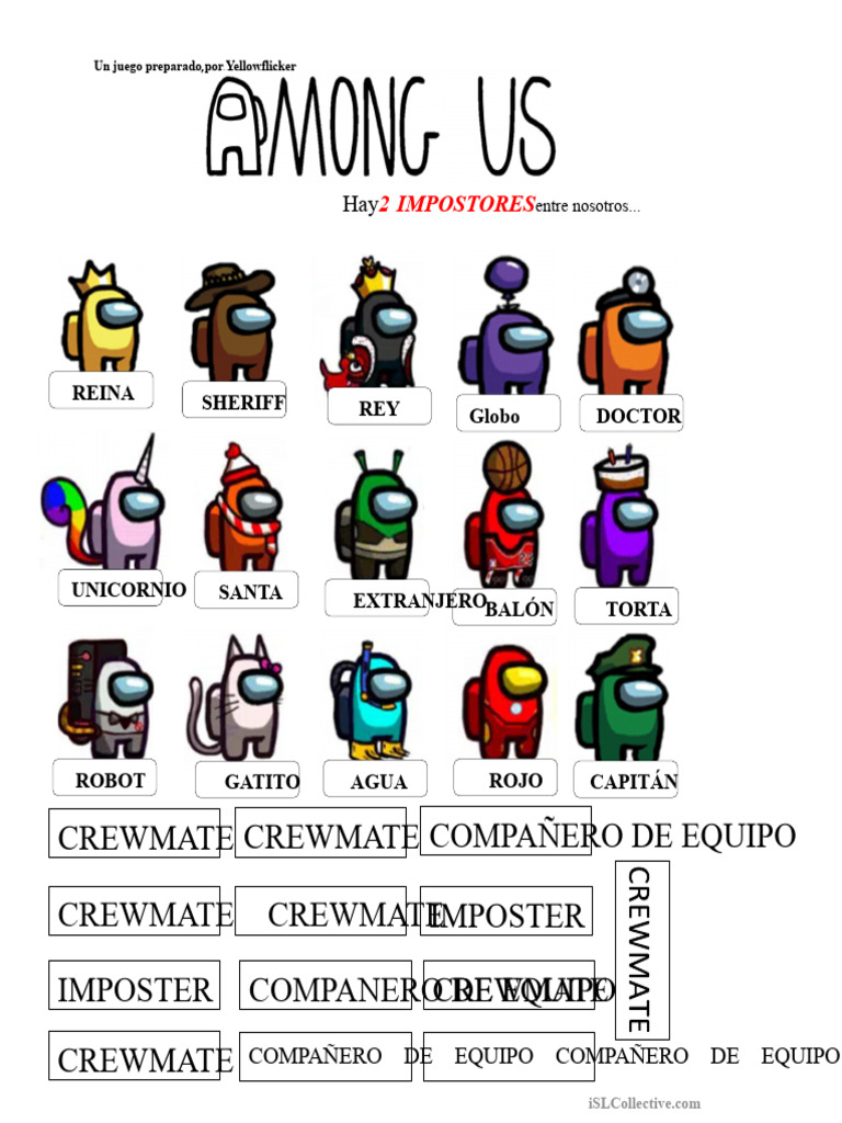 Juego ESL de Among Us | PDF