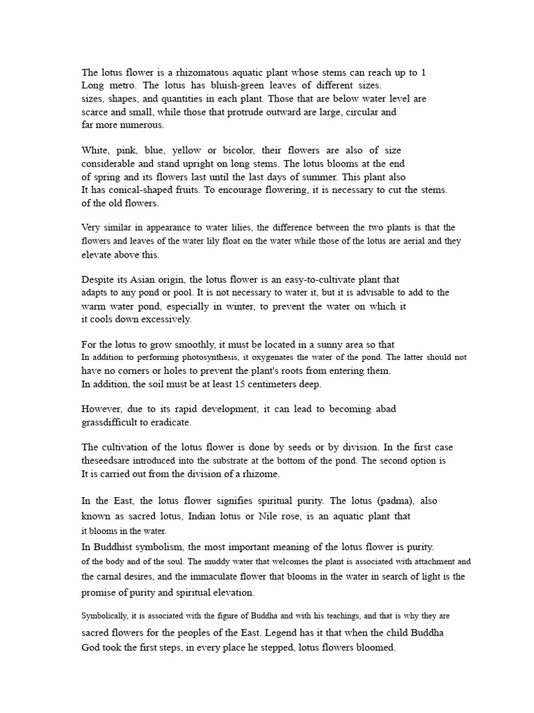 Lotus Flower PDF | PDF