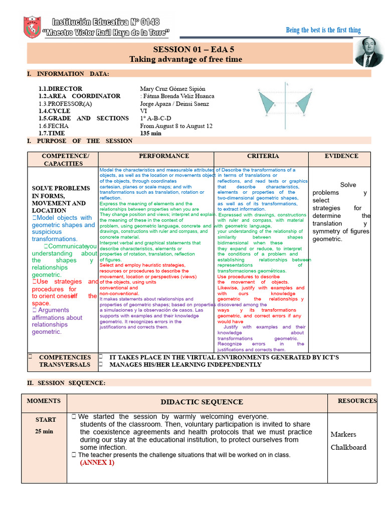 Geometric Transformations in Education | PDF | Geometry | Shape