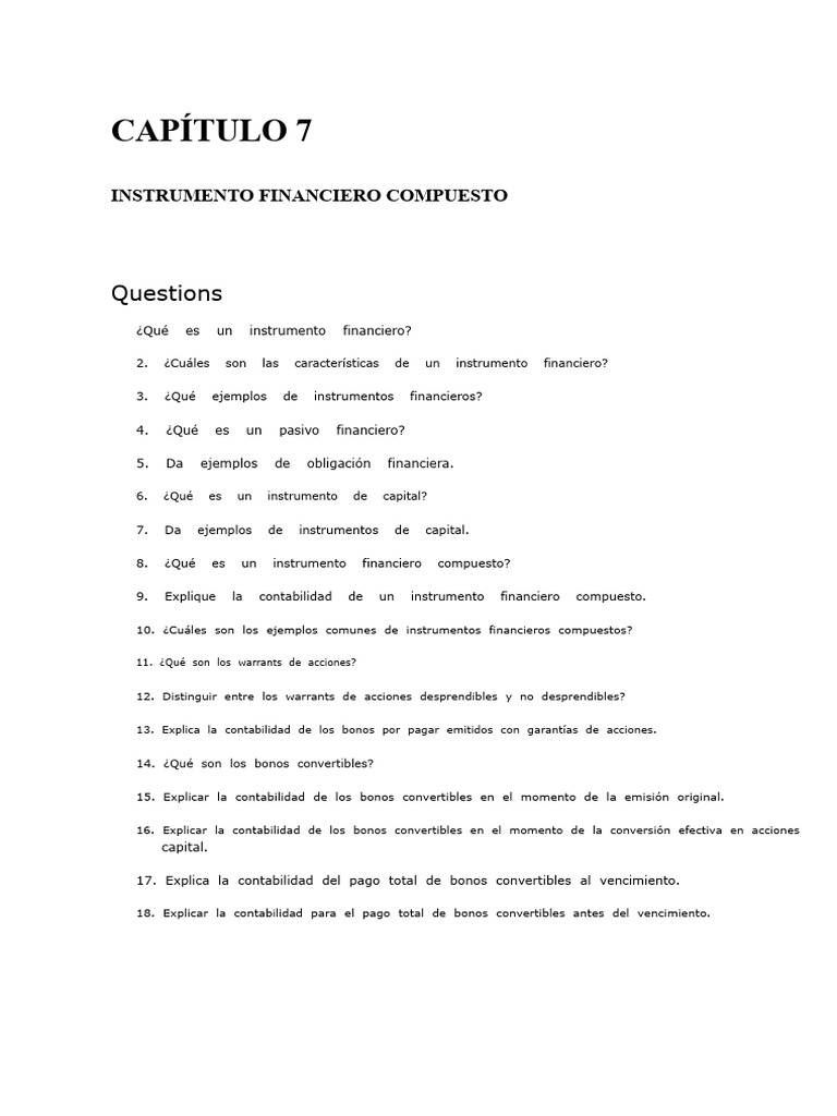 Capítulo 7 B-Econ | PDF | Compartir (Finanzas) | Opción (Finanzas)
