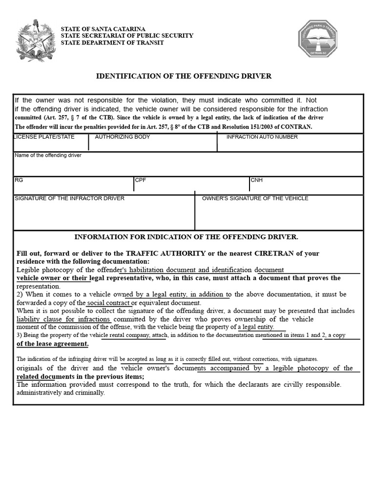 Identifying Offending Drivers in SC | PDF | Common Law
