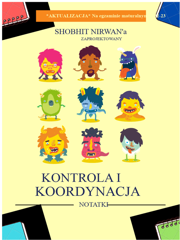 Notatki Z Lekcji Kontrola I Koordynacja | PDF