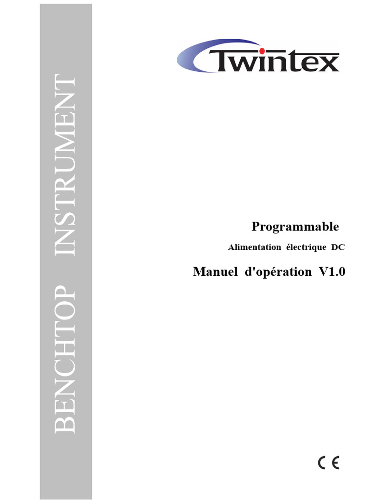 Manuel d'utilisation Alimentation DC V1.0 | PDF | USB | Fichier ...
