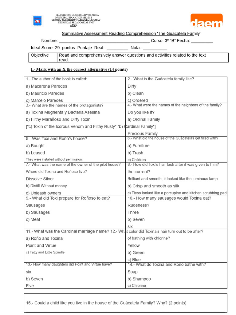 Test-Family-Guacatela INTERNET | PDF