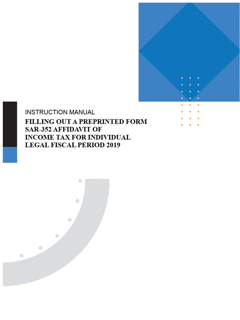 Instruction-Preprinted Forms-SAR-352-ISR-PJ | PDF | Taxes | Income