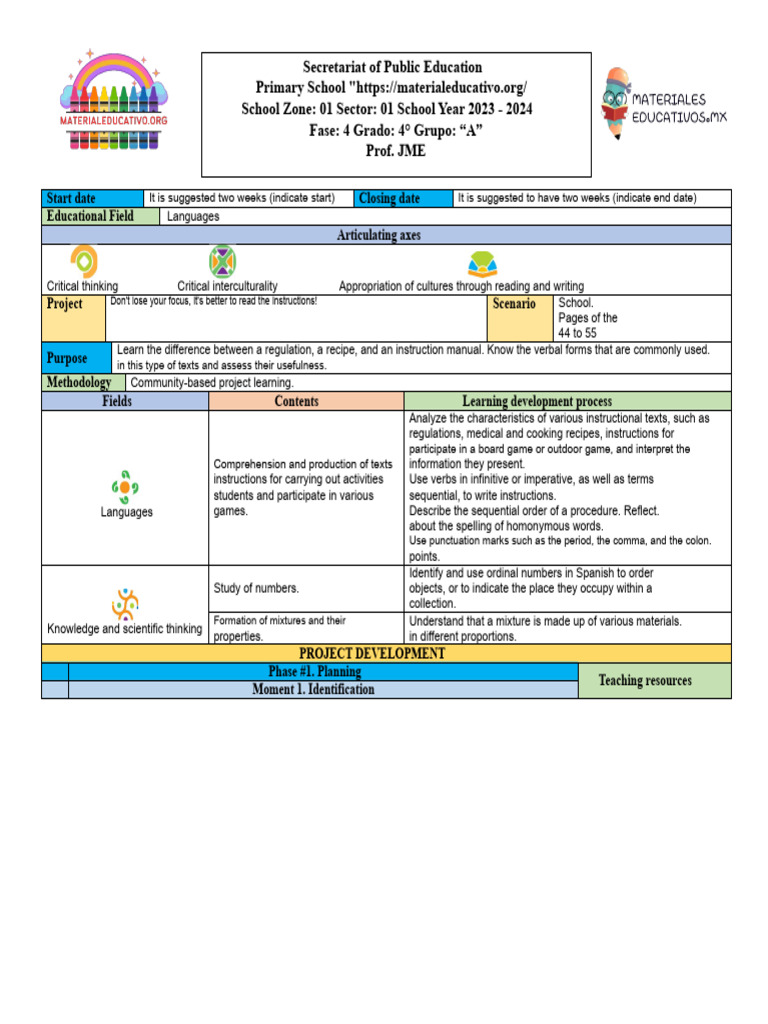 Planning For 4th Grade 04 Don't Lose Your Focus, Better Read The ...