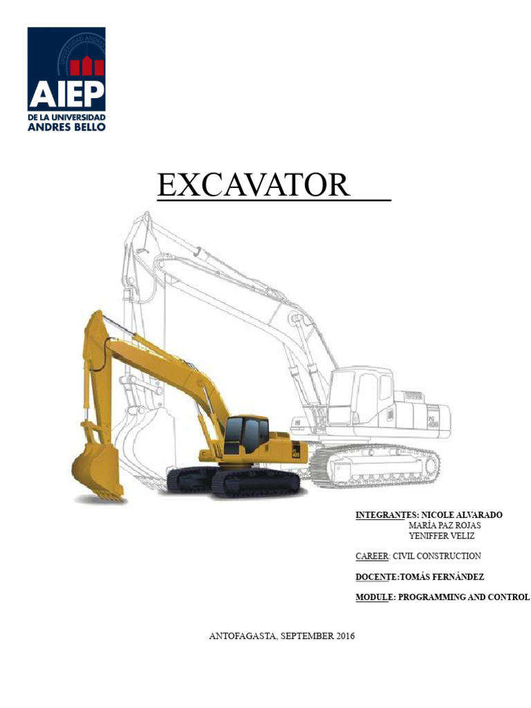Report Excavator | PDF | Machines | Mechanical Engineering