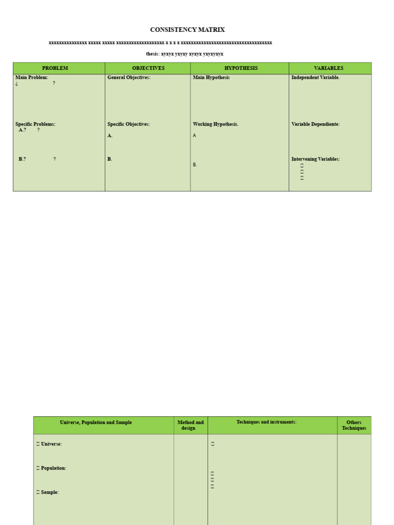 4 Consistency Matrix Models in Education | PDF | Statistics | Pedagogy