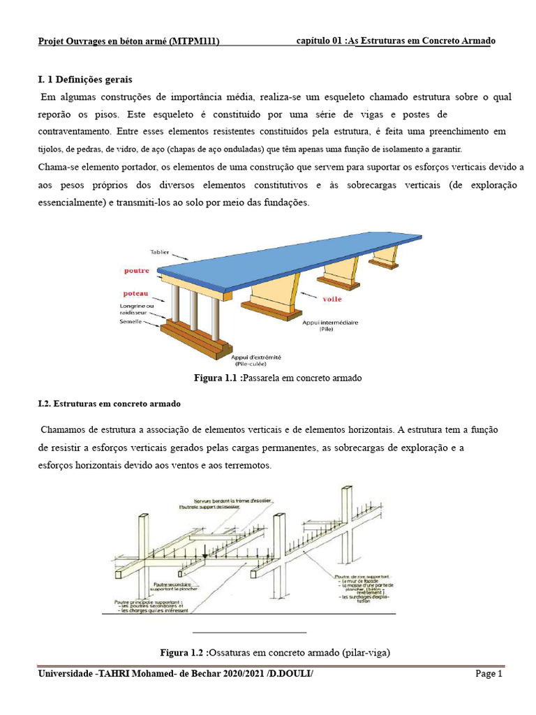 Estruturas em Concreto Armado: Definições e Elementos | PDF | Concreto ...