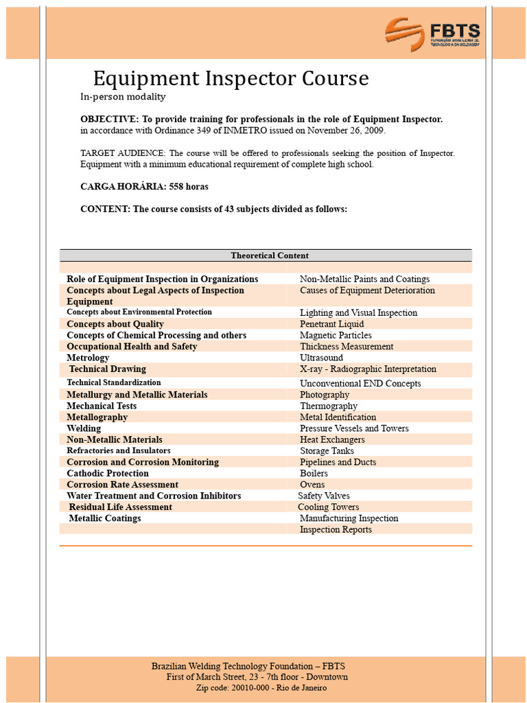 Equipment Inspector Training Course | PDF | Corrosion | Welding
