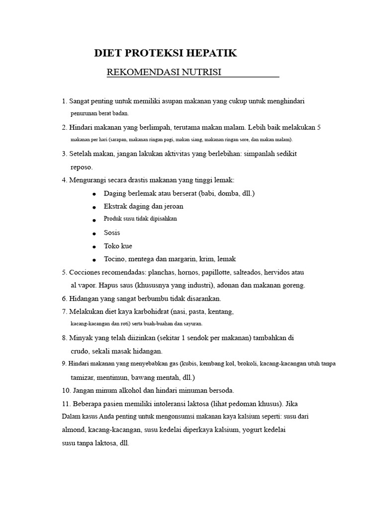 Panduan Diet Sehat untuk Perlindungan Hati | PDF