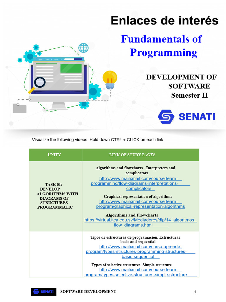 Links of Interest - Senati (Software Development) | PDF | Algorithms ...