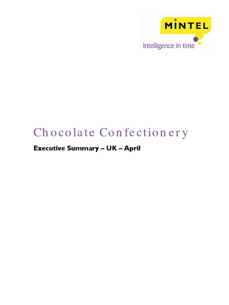 Chocolate Confectionery Executive Summary | PDF | Chocolate | Kraft ...