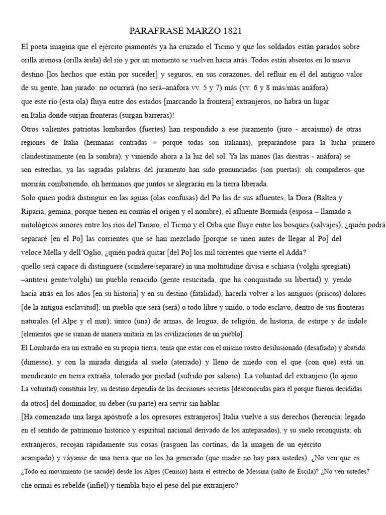 Marzo de 1821 | PDF | Italia
