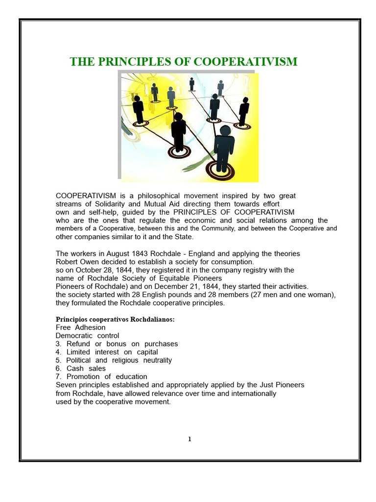 7 Principles of Cooperativism | PDF | Cooperative