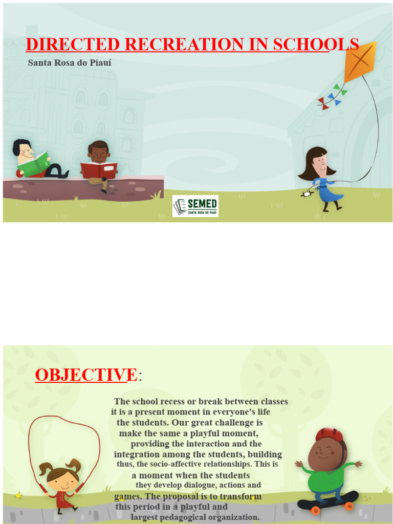Directed Recreation in Schools | PDF